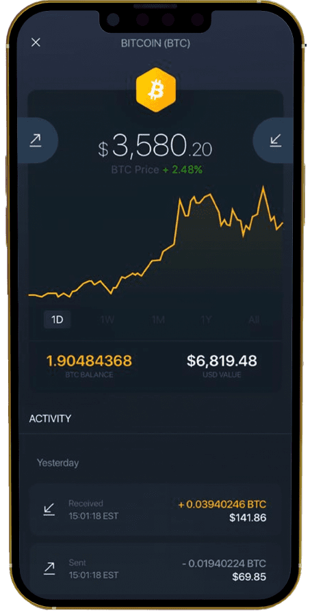 AXIR Wallet - Homepage